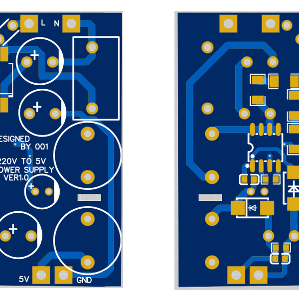 Smallest 220V to 5V Supply for IOT applications | Hackaday.io