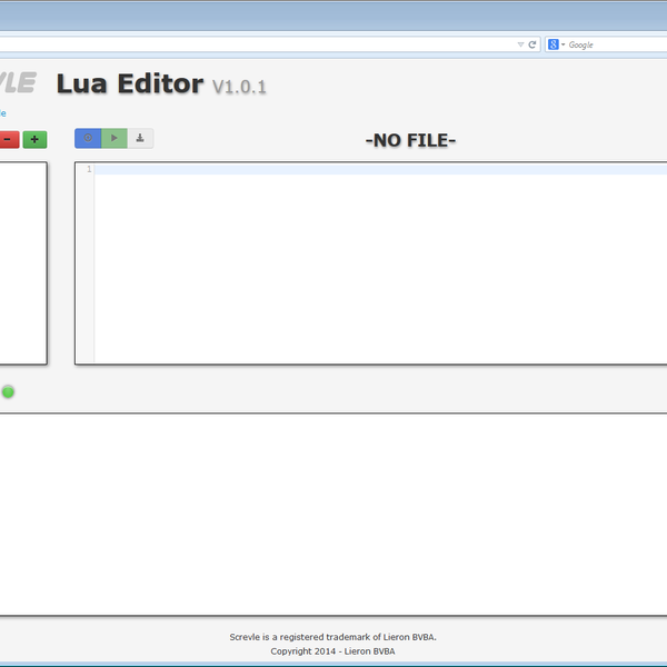 Screvle - Lua Web IDE | Hackaday.io