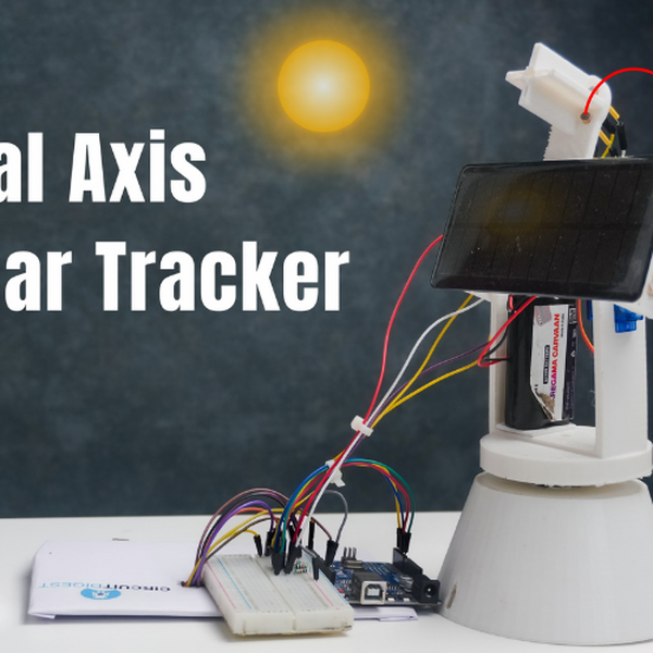 Arduino Dual-Axis Solar Tracker: 40% More Power | Hackaday.io