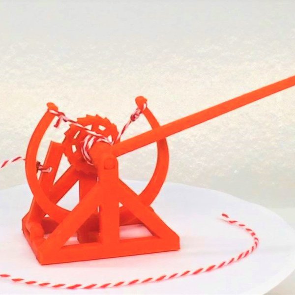 3D-printable Davinci catapult gift card | Hackaday.io