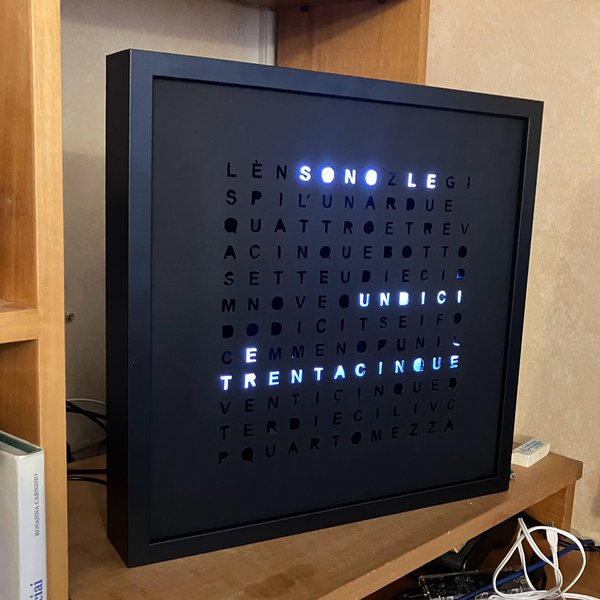 Italian word clock 2 | Hackaday.io