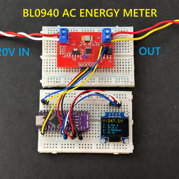 BL0940 AC Energy Monitoring Using Arduino | Hackaday.io
