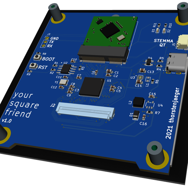 my square helper - a fast SPI based Display | Hackaday.io