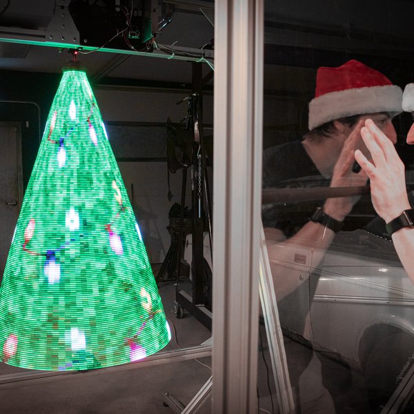 Spinning Holographic Christmas Tree of Death | Hackaday.io