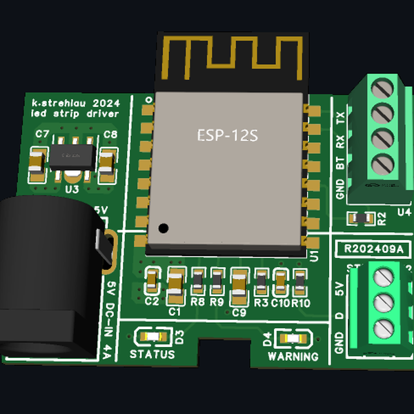 ESP12-S WS2812 driver | Hackaday.io