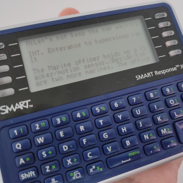 Smart Response XE word processor. | Hackaday.io