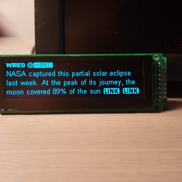 Esp8266 Twitter Client