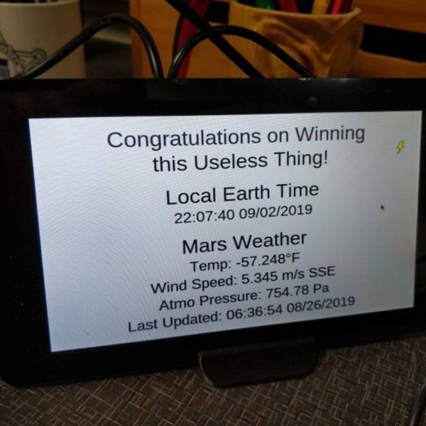 A Useless Trophy | Hackaday.io