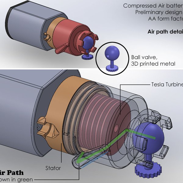 A Compressed Air AA battery | Hackaday.io