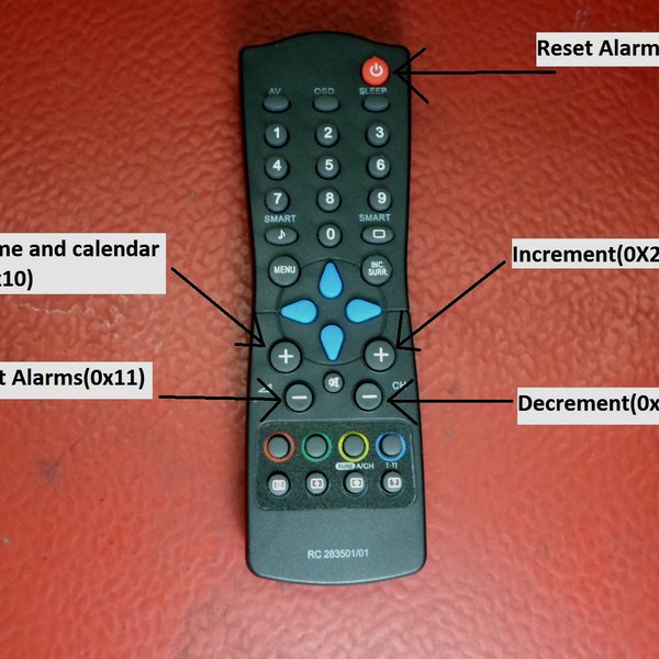 Arduino Alarm clock controlled by IR remote | Hackaday.io