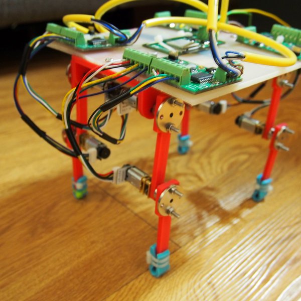 Quadruped Robot with Custom Leg Controllers | Hackaday.io