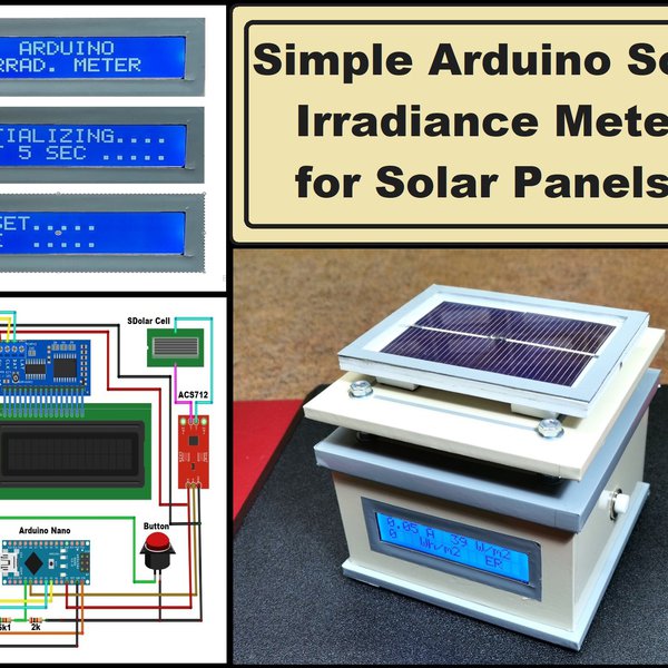 Simple Arduino Solar Radiation Meter | Hackaday.io