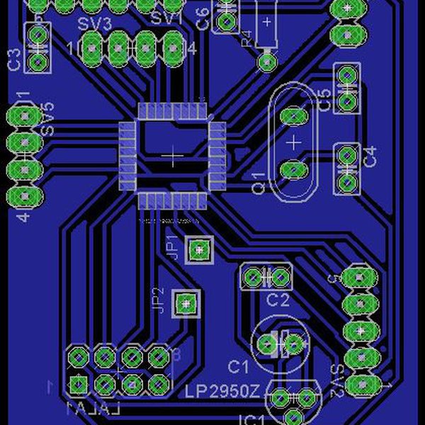 Atmega+nrf24 Breakout Singlelayer | Hackaday.io