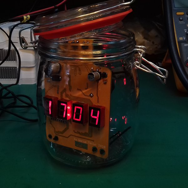 Cookie JAR clock of passion | Hackaday.io