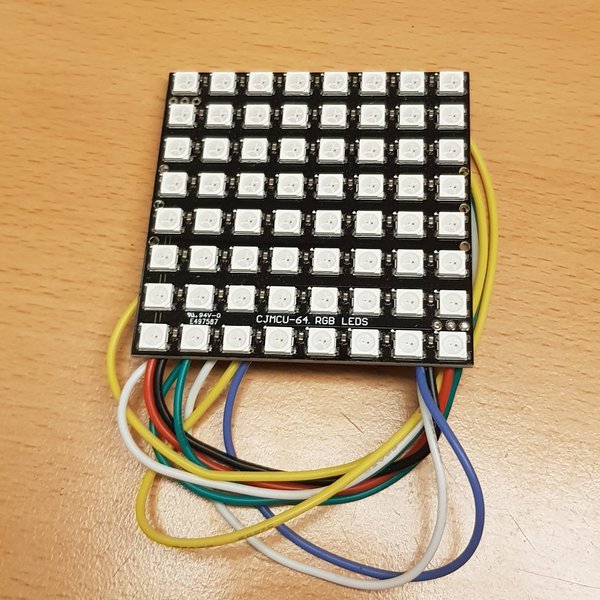 VL53L5cx 8x8 range sensor to 8x8 NeoPixel Array | Hackaday.io