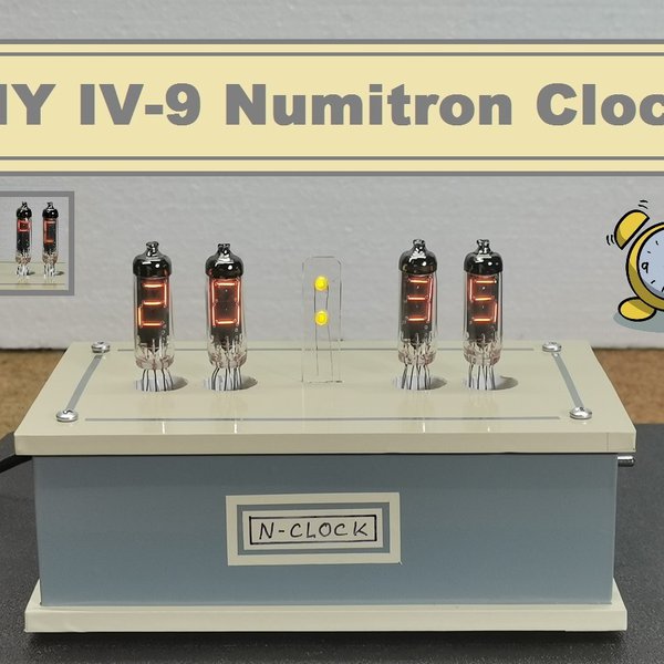 DIY simplest IV9 Numitron clock with Arduino | Hackaday.io