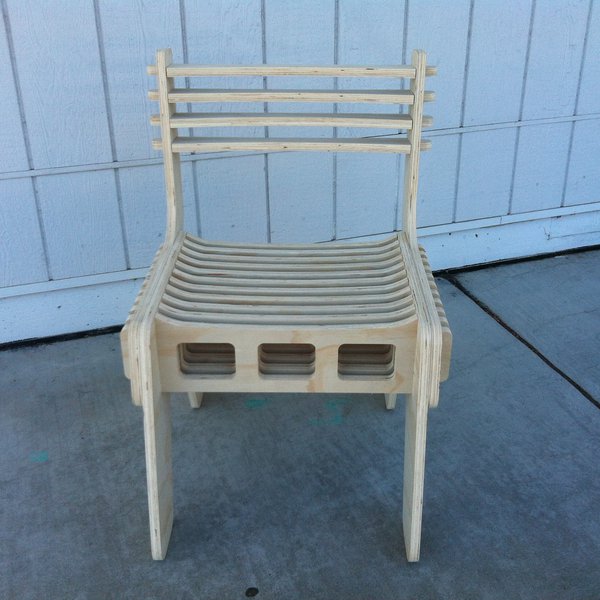 Interlocking plywood chair | Hackaday.io