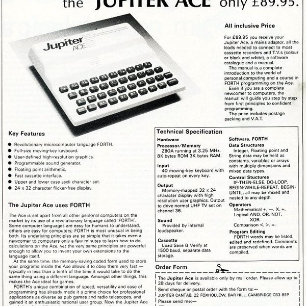 Recreating the Jupiter Ace | Hackaday.io