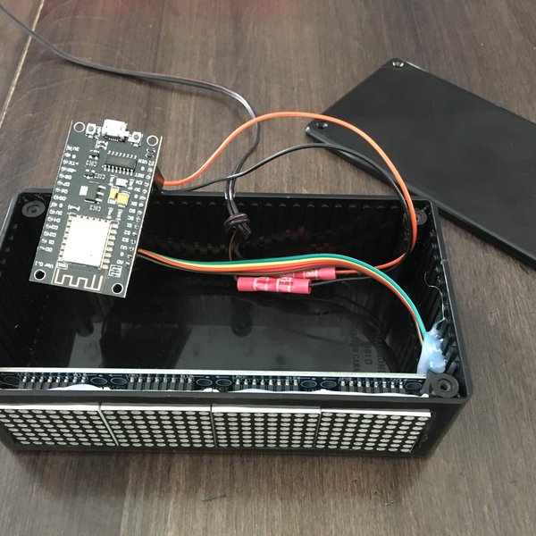 WiFi sync precision dot matrix clock | Hackaday.io