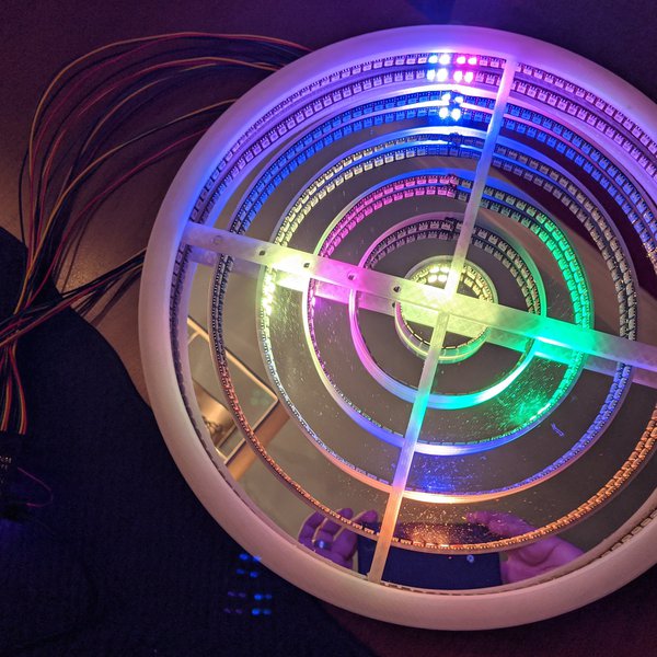 Analog Binary Infinity Mirror Clock