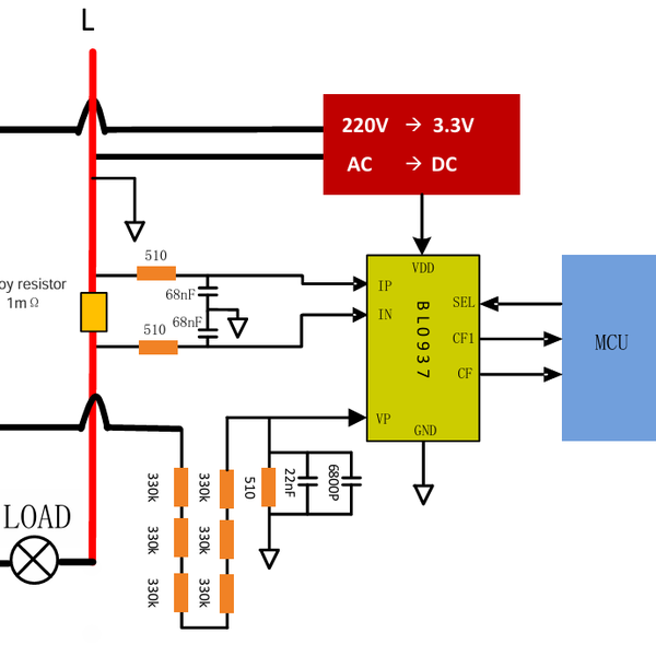AC Power Monitoring Using BL0937 IC | Hackaday.io