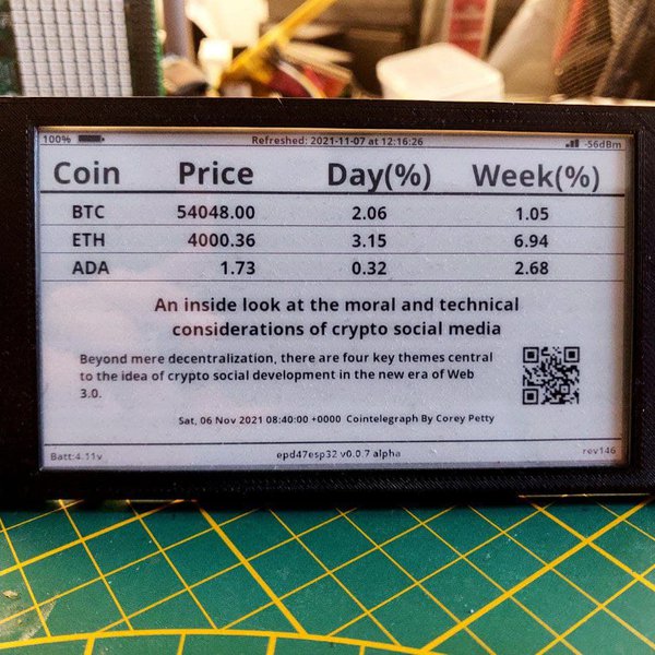 Crypto Panel | Hackaday.io