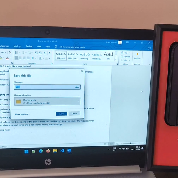A beautiful save button that looks like a floppy d | Hackaday.io