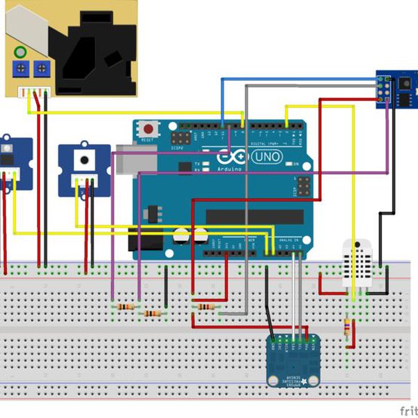 Arduino Uno Mini Weather Station 2550