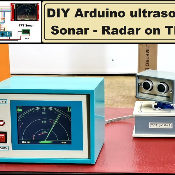 DIY Arduino ultrasonic Sonar - Radar on TFT displa | Hackaday.io