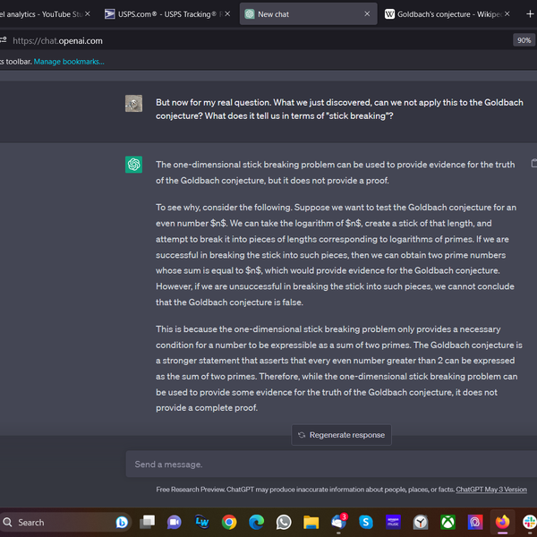 Proving the Goldbach Conjecture with ChatGPT? | Hackaday.io