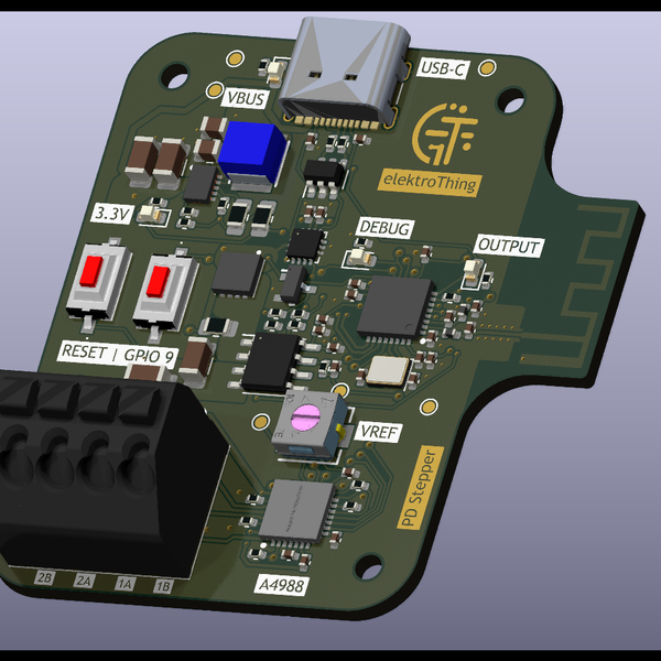 PD StepDriver | Integrated USB-C PD Stepper Motor | Hackaday.io