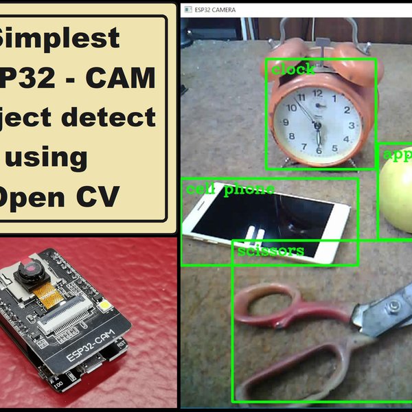 Simple ESP32 CAM Object detection using Open CV | Hackaday.io