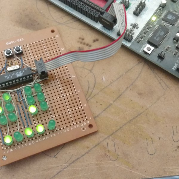 AT90S1200 Binary Clock | Hackaday.io