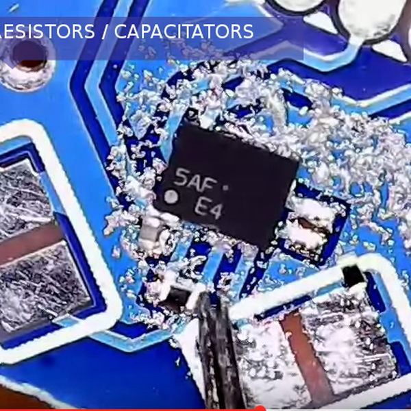 Solder Chip HDC1000 and Resistors/Capacitor | Hackaday.io