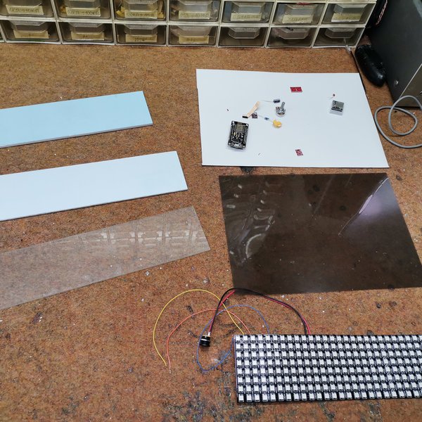 ESP2866 controlled 8x32 matrix WS2812 Leds | Hackaday.io