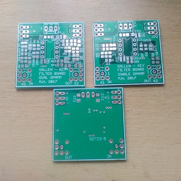 PCBs for active filters | Hackaday.io
