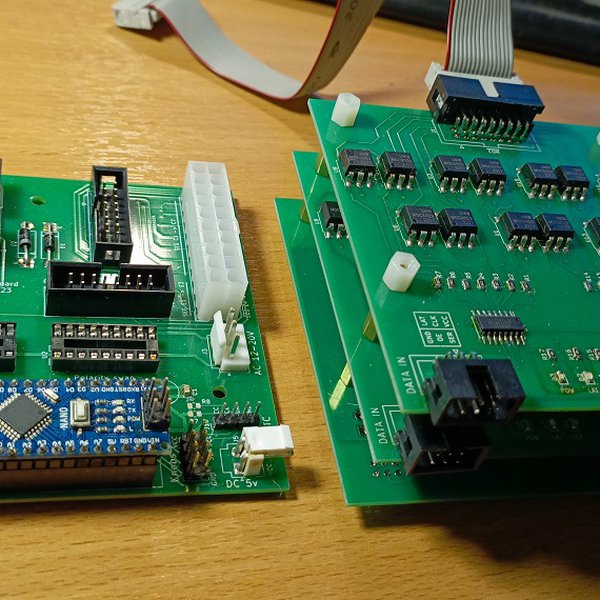 Flip-dot clock control board | Hackaday.io