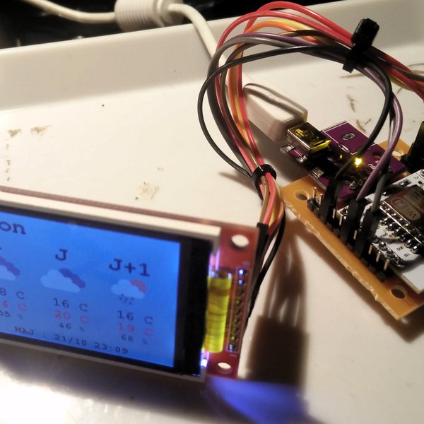 IoT TFT Weather Station | Hackaday.io