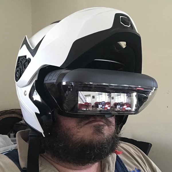Cyborg 360 Flir AR HUD Motorcycle Helmet | Hackaday.io