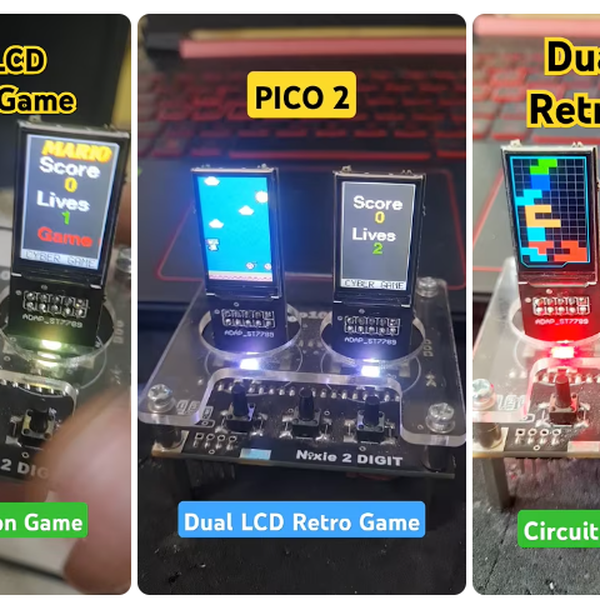 Dual LCD Retro Game | Hackaday.io