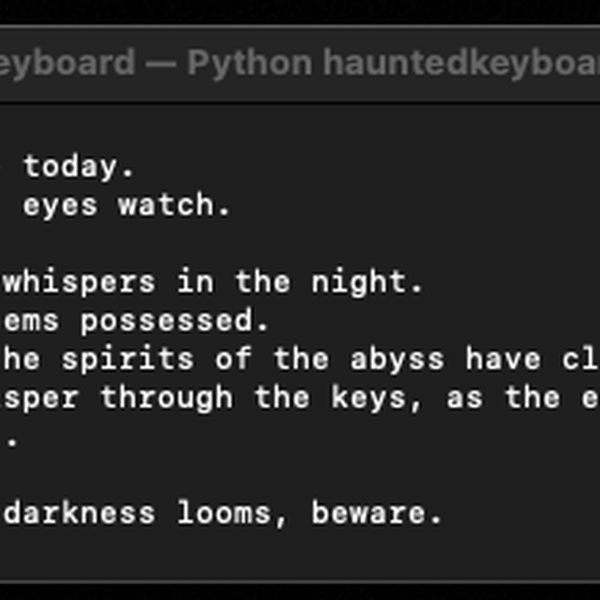 Haunted Keyboard | Hackaday.io