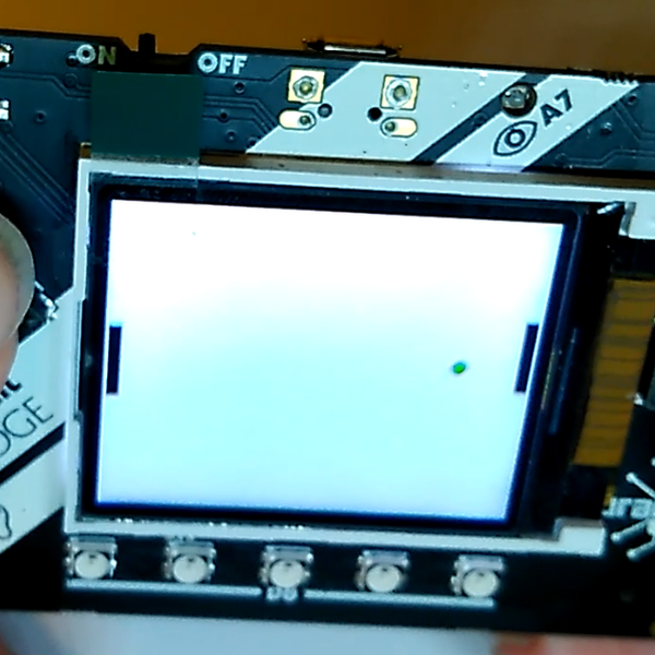PyBadge Reverse Pong | Hackaday.io