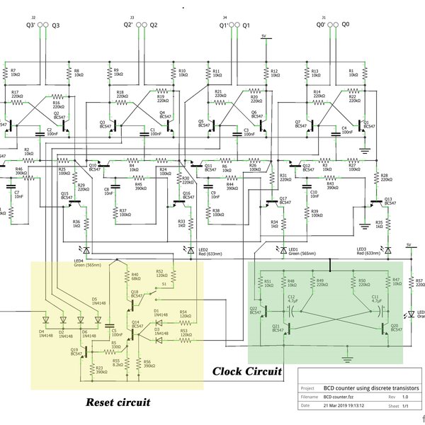 DISCRETE BCD Counter | Hackaday.io DISCRETE BCD Counter | Hackaday.io