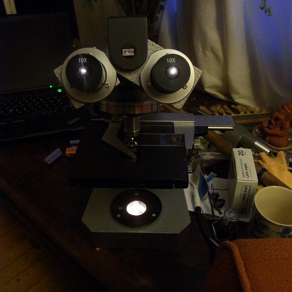 Adding a light touch to a "classic" microscope. | Hackaday.io