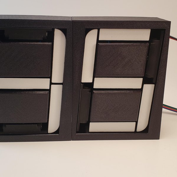 Click Digit Electromagnetic 3d Printed 7 Segment