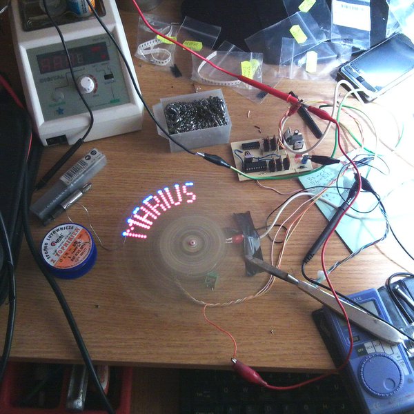R-clock POV | Hackaday.io