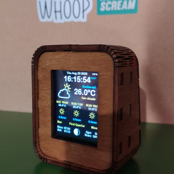 Stylish desktop ESP8266 weather station | Hackaday.io