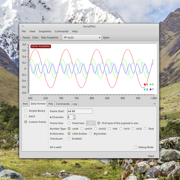 SerialPlot - Realtime Plotting Software | Hackaday.io