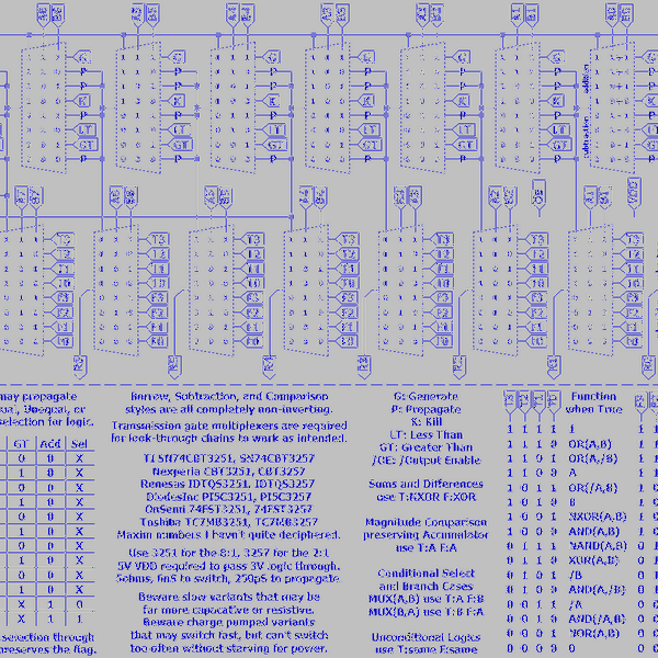 MUX based ALU thoughts and experiment | Hackaday.io