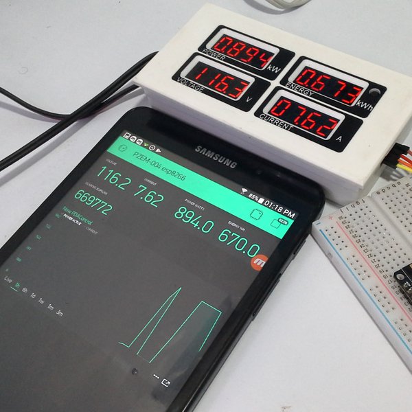 Meter PZEM-004 + ESP8266 & Platform IoT Blynk App | Hackaday.io